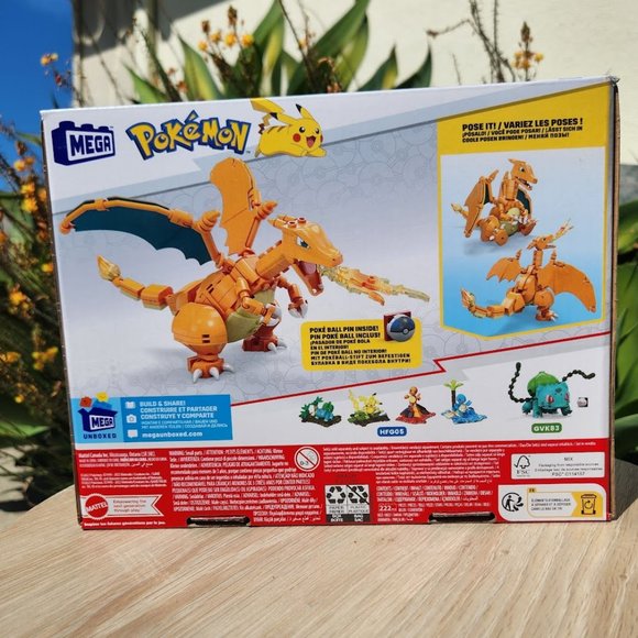 Mega | Toys | New Charizard Mega Pokmon Action Figure Building Toys Set ...